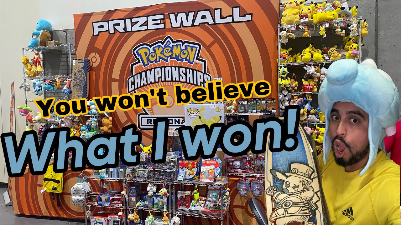 POKEMON PRIZE WALL! Winning the 2 most expensive prizes in San Diego ...
