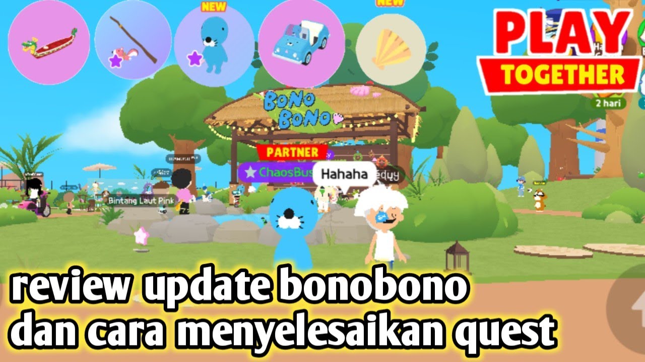 review full update bonobono play together cara menyelesaikan misi - YouTube