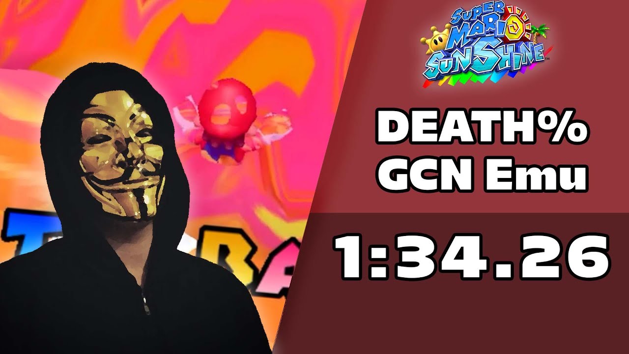 Super Mario Sunshine - Death% GCN emu 1:34.26 (Current PB) - YouTube
