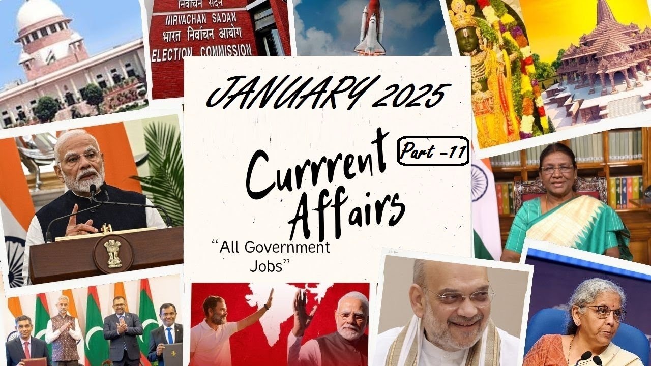 Top Current Affairs of January- 2025 -11 | Global News & Updates ...