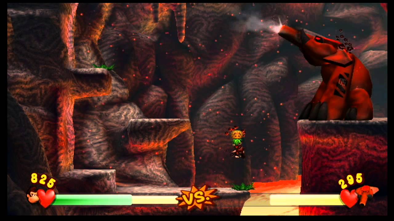Donkey Kong Jungle Beat Boss 11 - Torch Tusk - YouTube