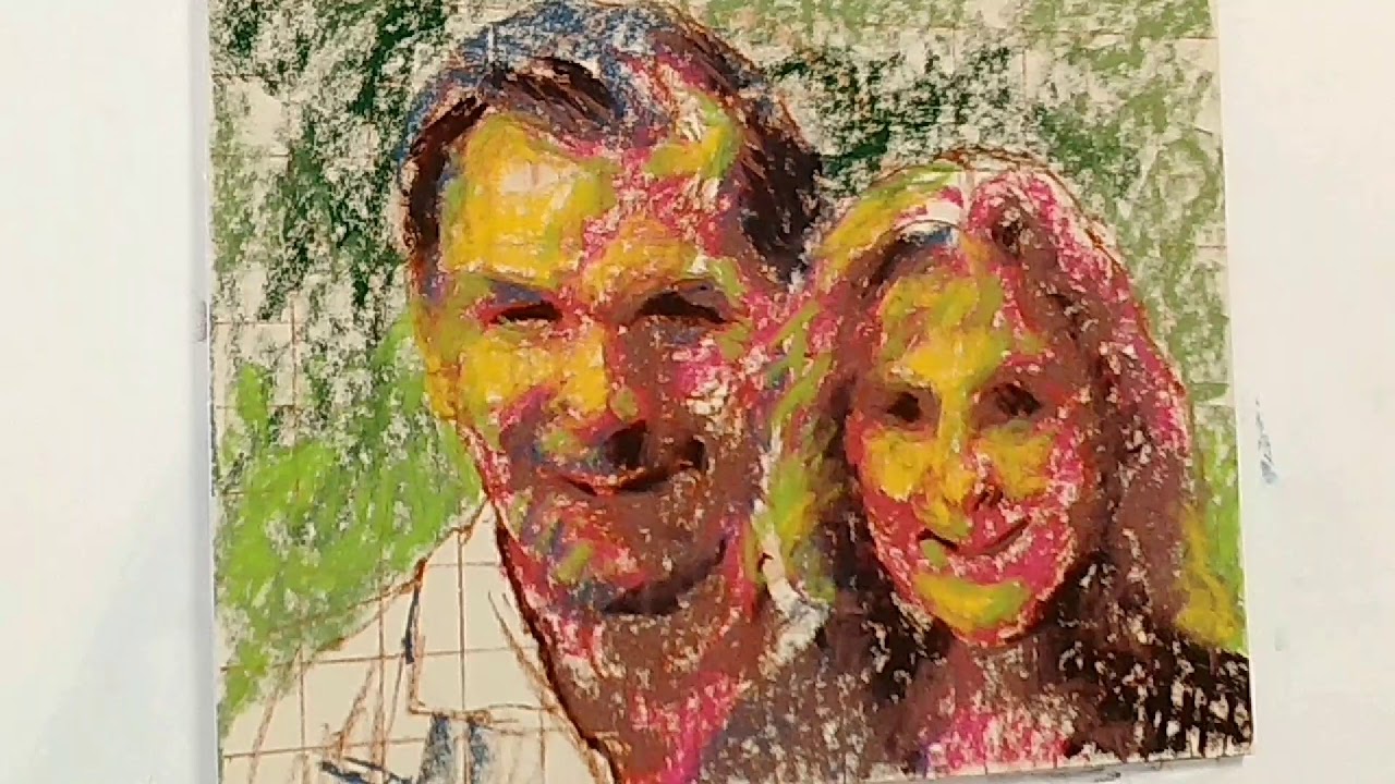 Paul and Jan, Part 3 - pastel portrait of my brother and his wife - YouTube