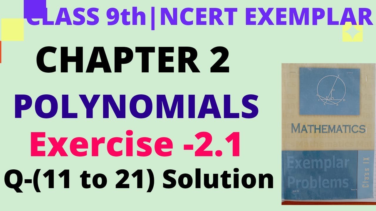 NCERT Exemplar Ex 2.1 Q-(11 to 21) Solution Ch 2 Class 9 Maths ...