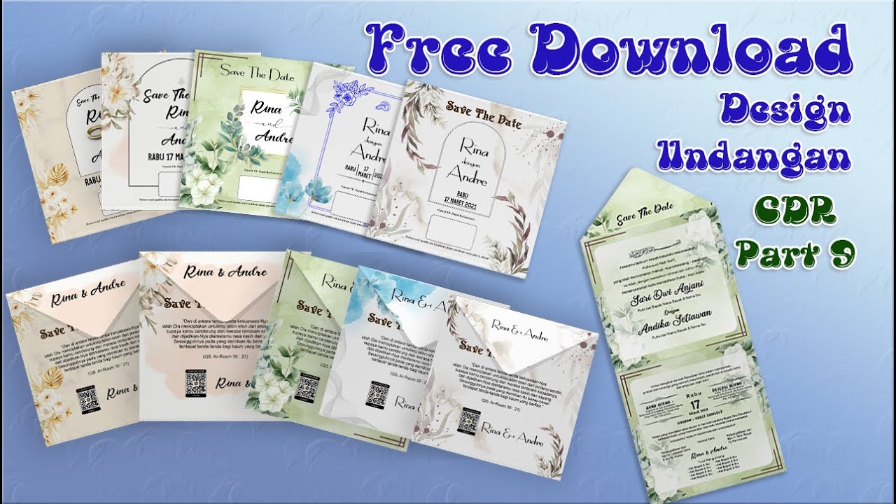 Template undangan pernikahan CDR (CorelDraw) FREE DOWNLOAD File (Part9 ...