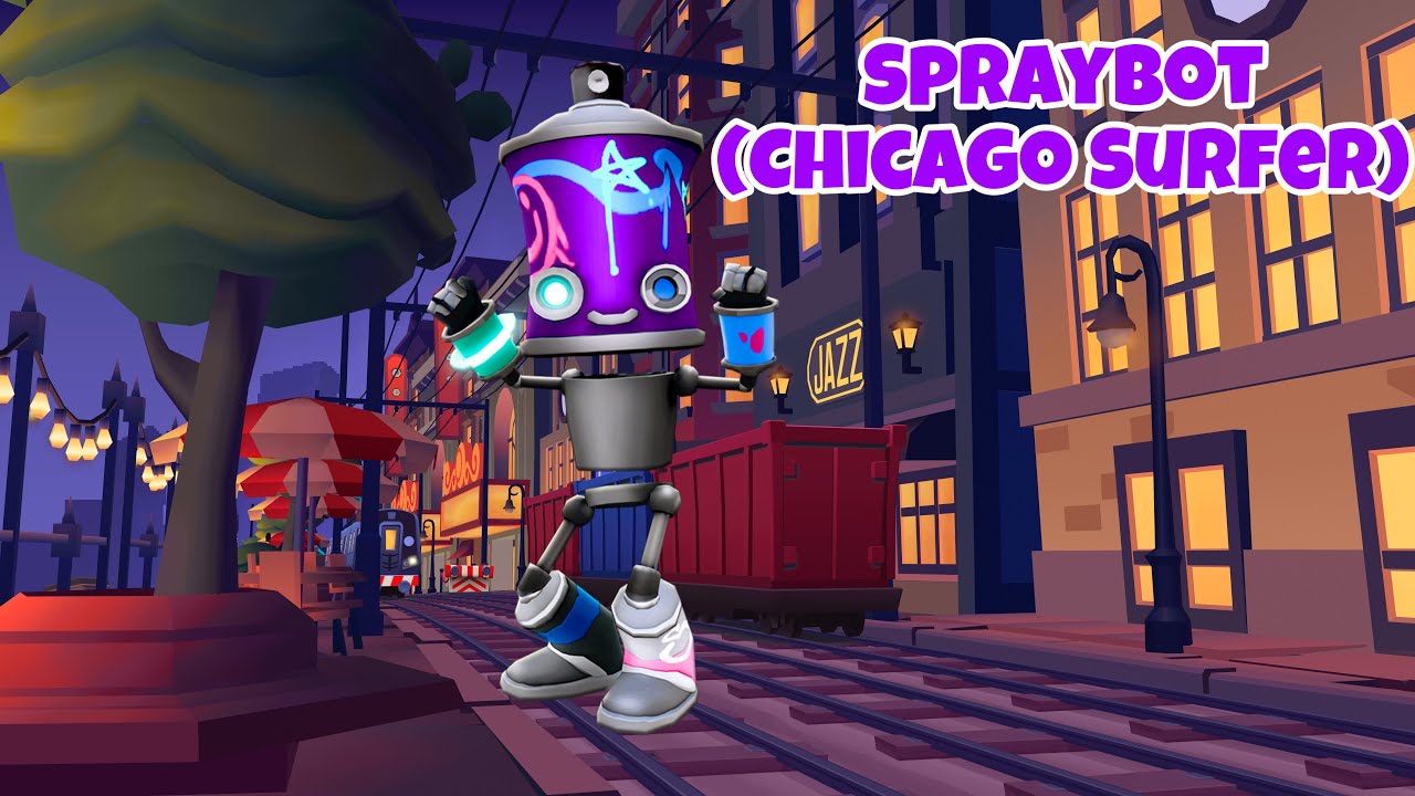 Subway Surfers: Spraybot -(Chicago Surfer) - YouTube