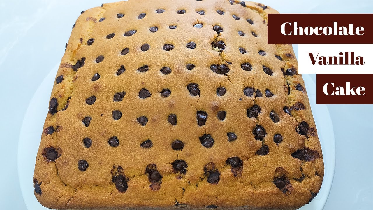 How to make Choco vanilla cake | Eggless Choco Vanilla Cake | 2 in 1 ...