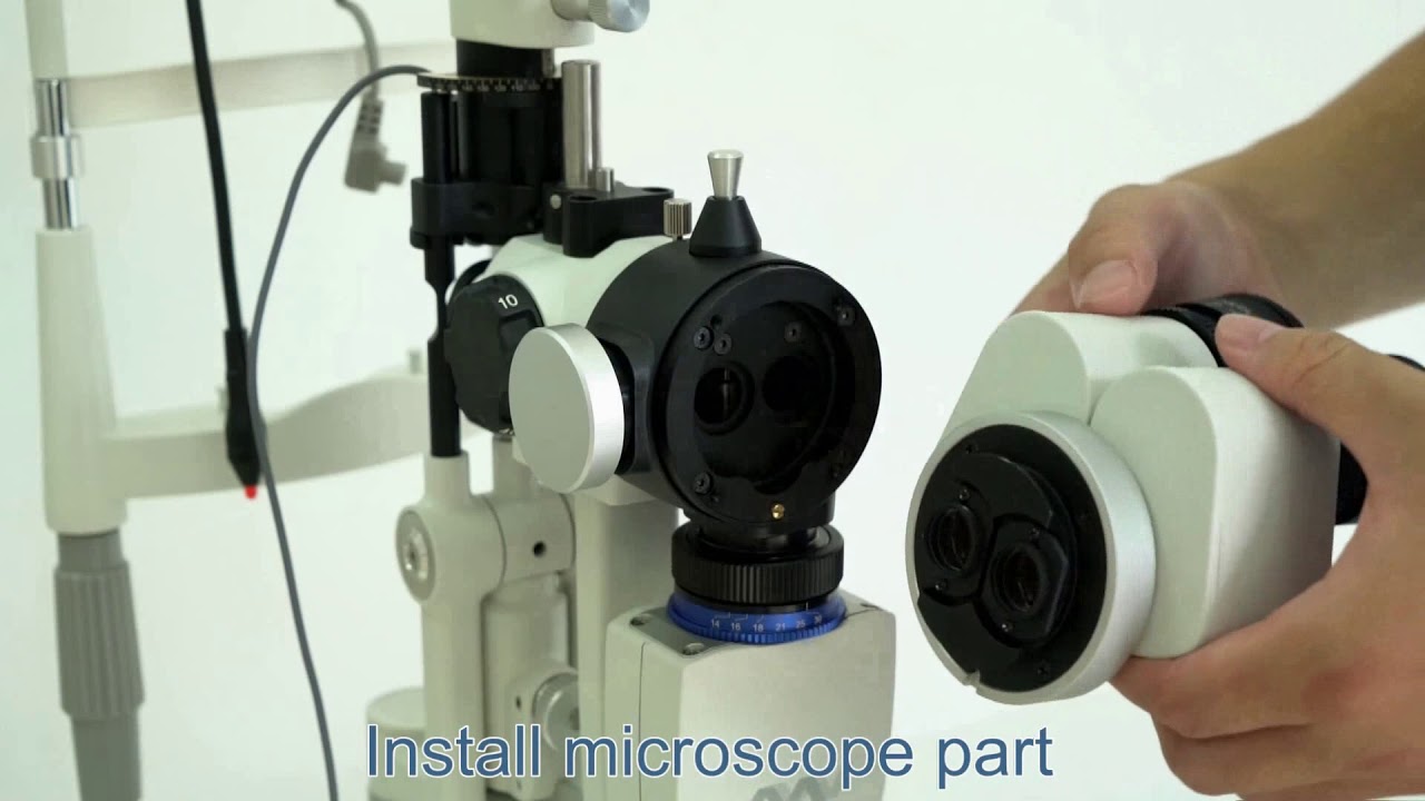 Installation of Slit Lamp MicroscopeS390H,S390L New Control Panel ...