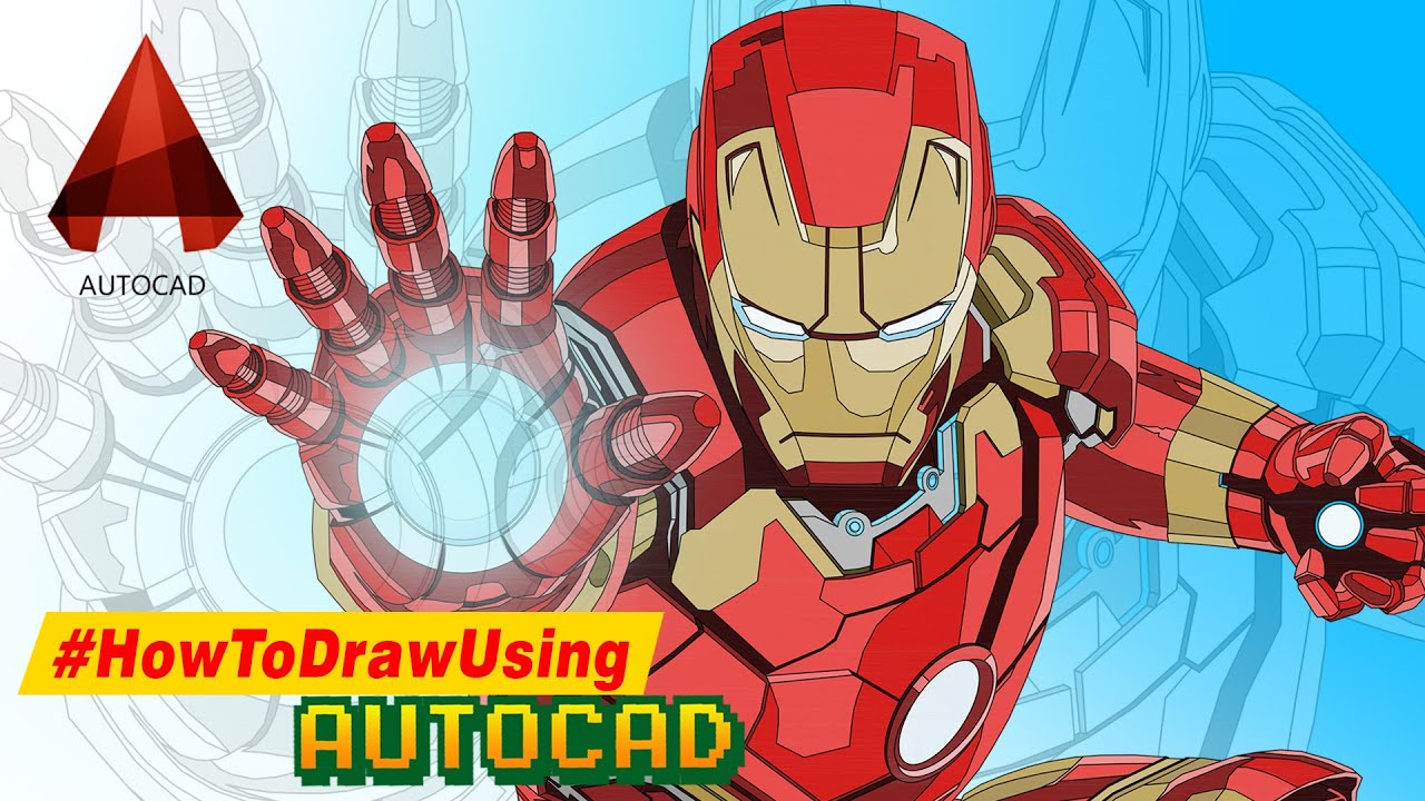 AutoCad Drawing | IRON MAN - YouTube