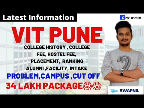 VIT PUNE | 34 LAKH PACKAGE 😱| PLACEMENT | CUT OFF | FEE | TOTAL ...