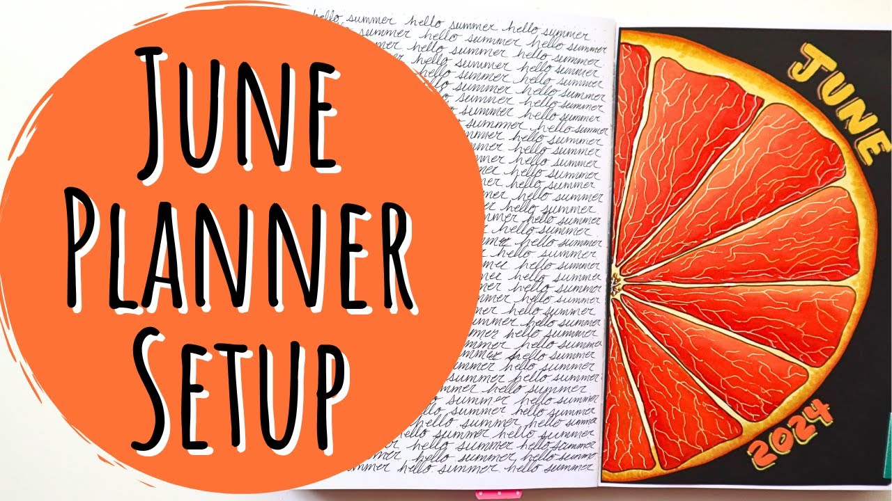 June Planner Setup: Functional Planning + Fun Planning Mix - YouTube