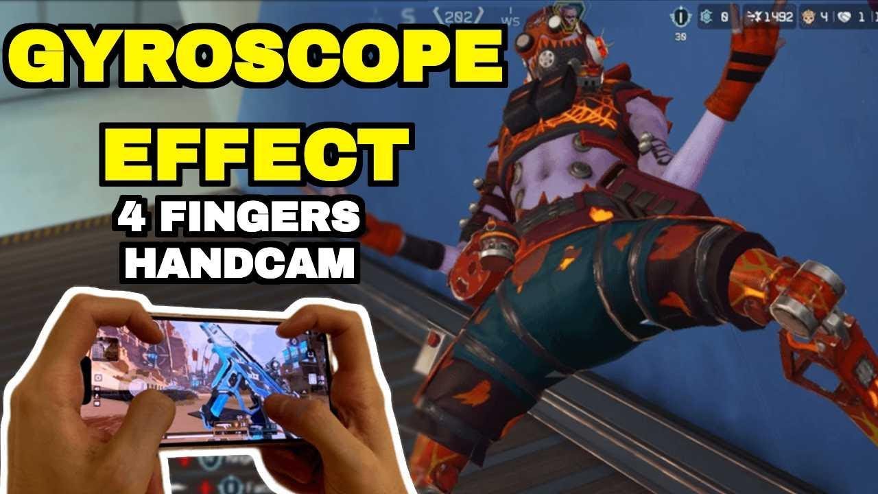GYROSCOPE EFFECT - Apex Legends Mobile - 4 Fingers Handcam - YouTube