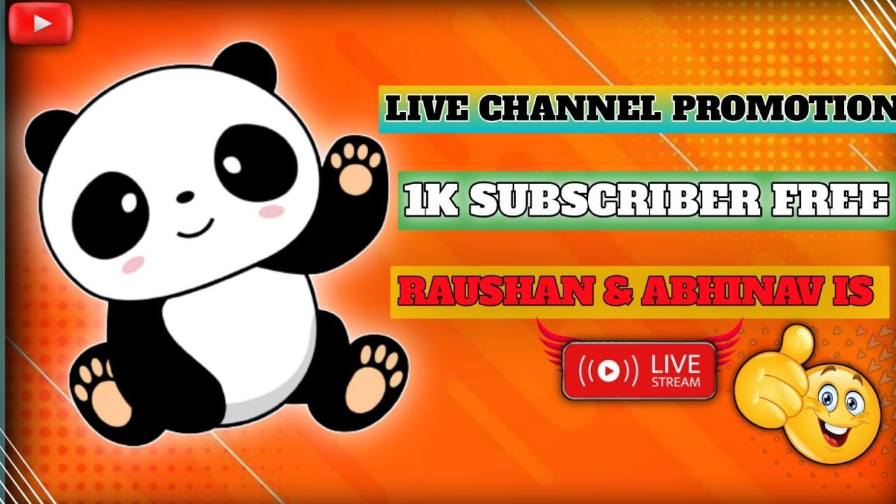 LIVE CHANNEL PROMTION - YouTube