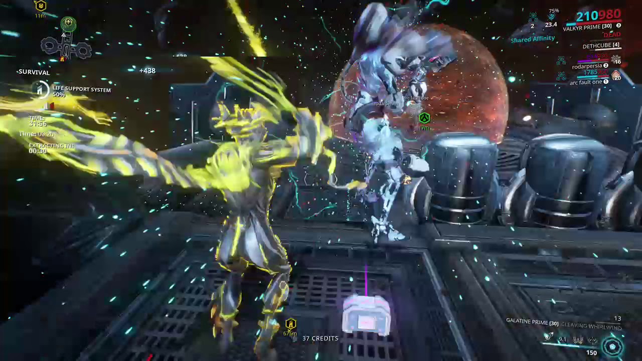 Warframe #437 (Kuva Survival with Valkyr) - YouTube