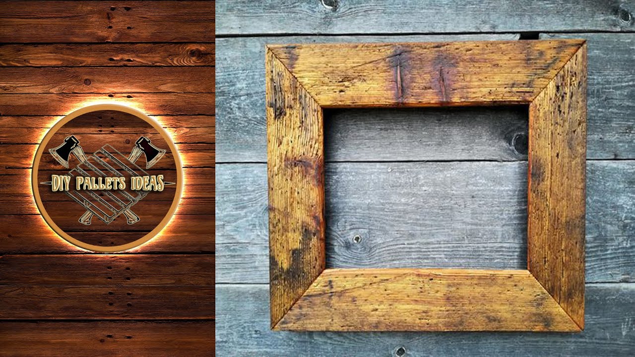 Top 50 Rustic Handmade Wood Frame VOL 2 DIY for home - YouTube
