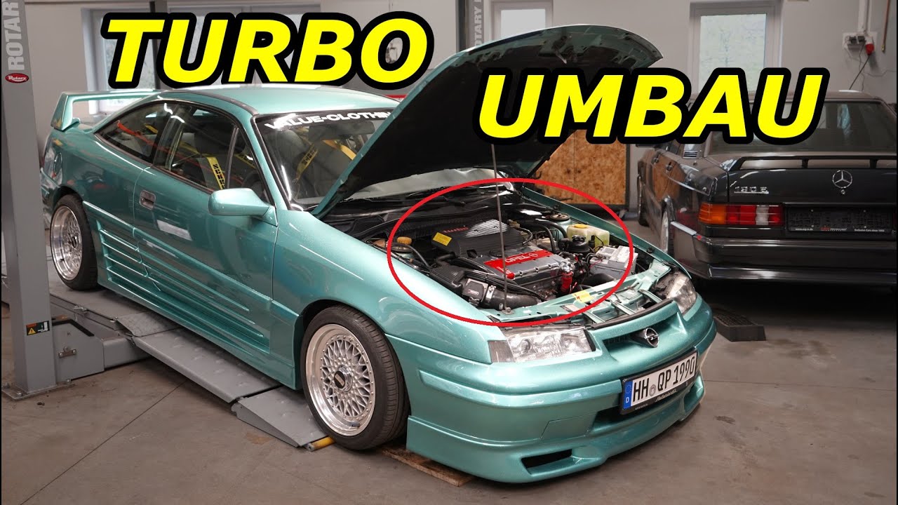 ERSTE PROBEFAHRT 😍 C20LET Motor im Opel Calibra - YouTube
