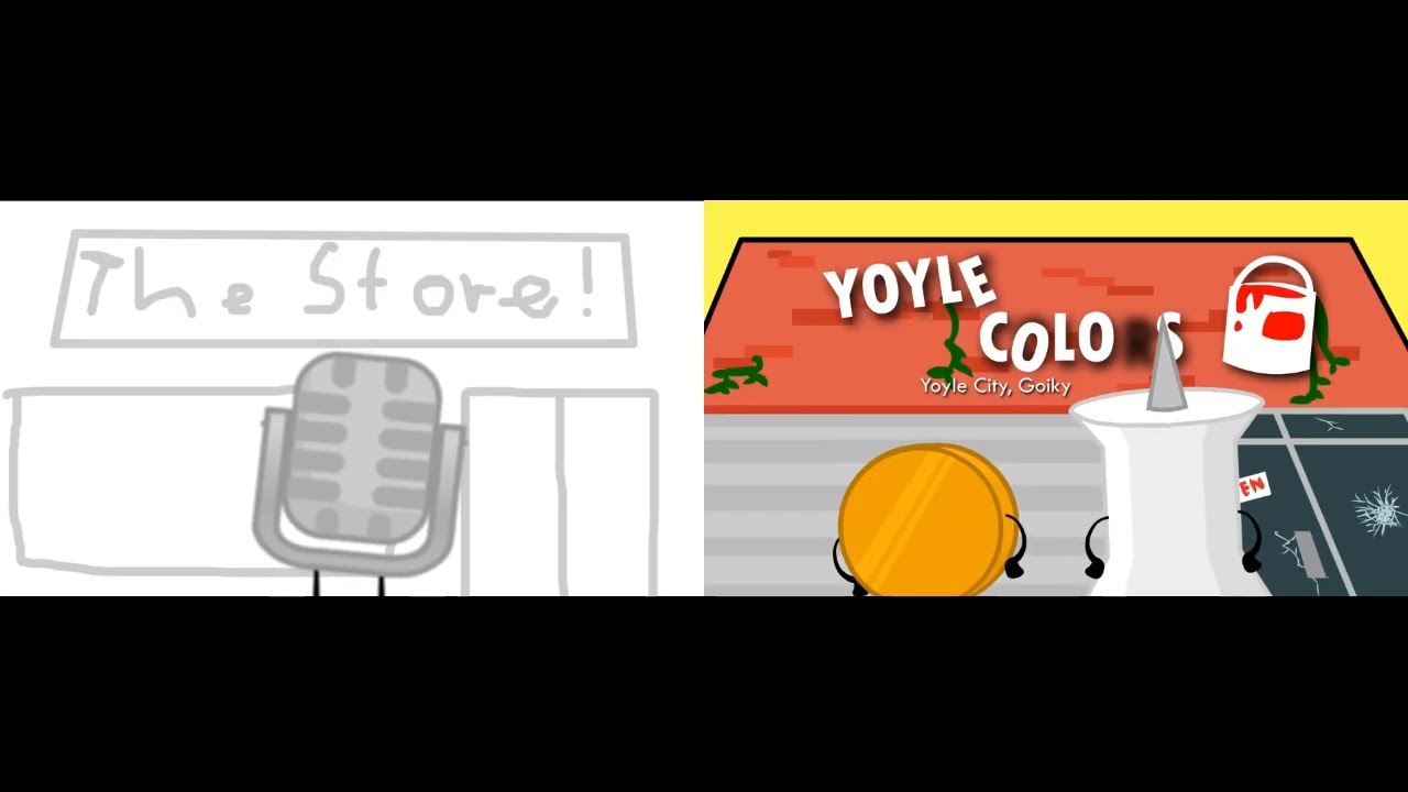 BFDI: Getting Milk + Getting Colors Comparison - YouTube
