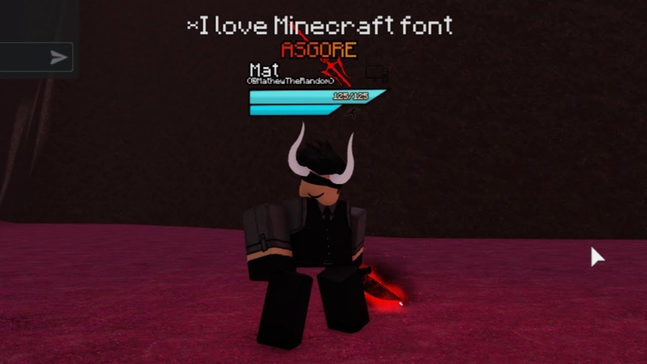 Roblox: UTPR | Minecraft Font (& edition test) - YouTube