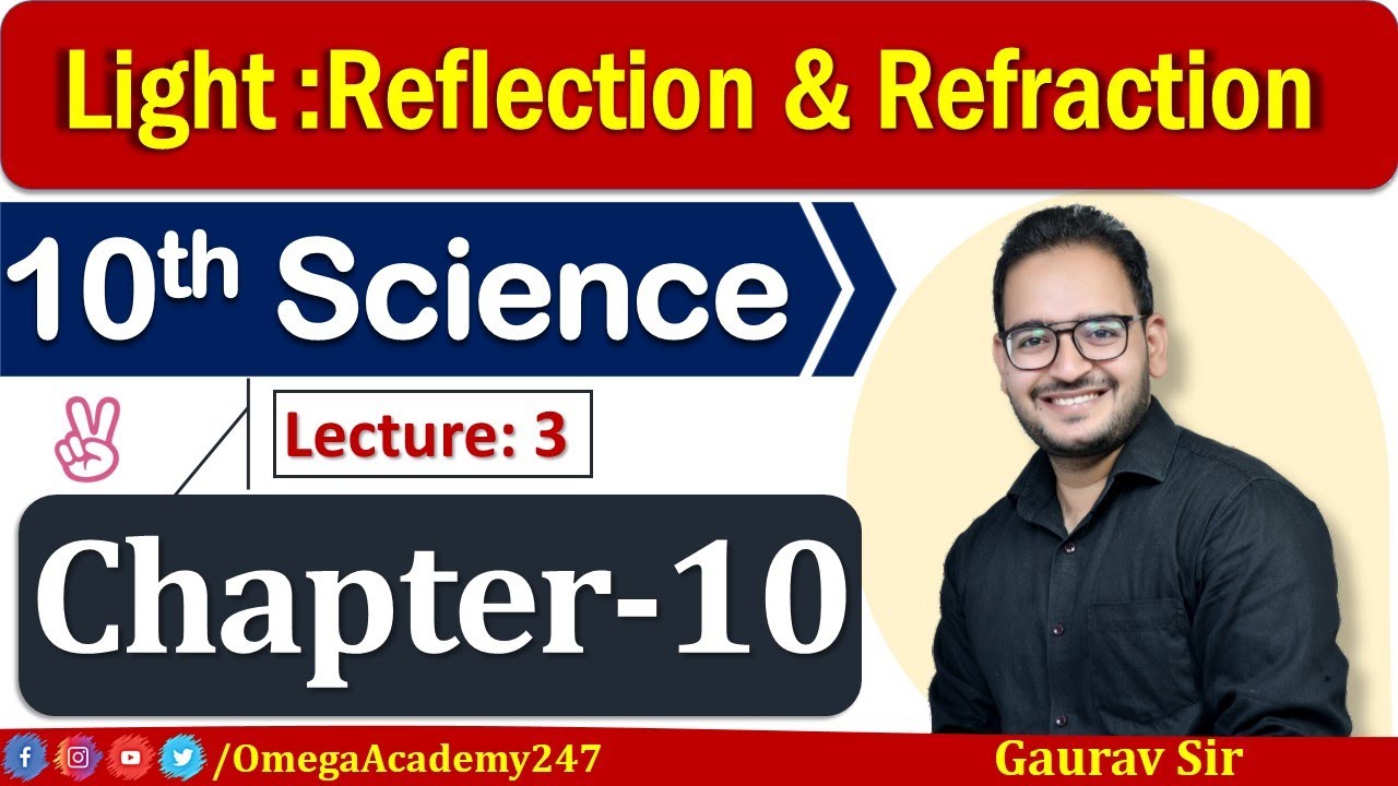 Class 10 Science | Light Reflection and Refraction | L-3 | 10th Class ...