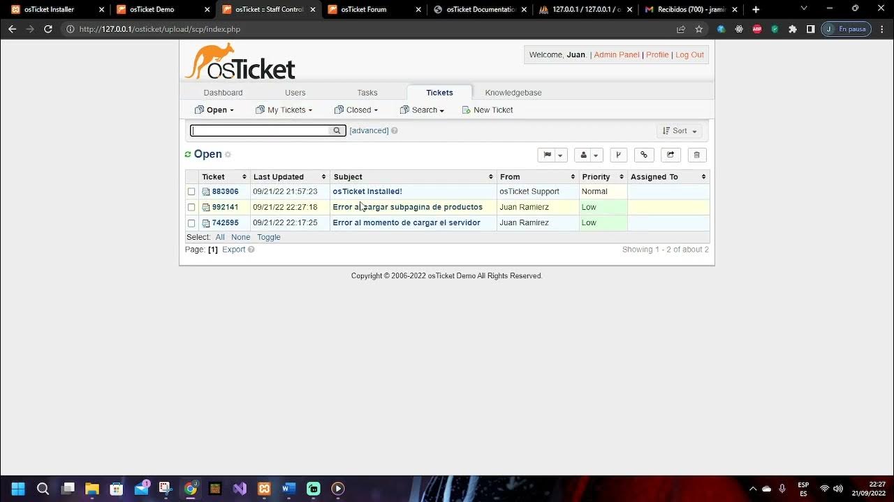 Demo Osticket Youtube