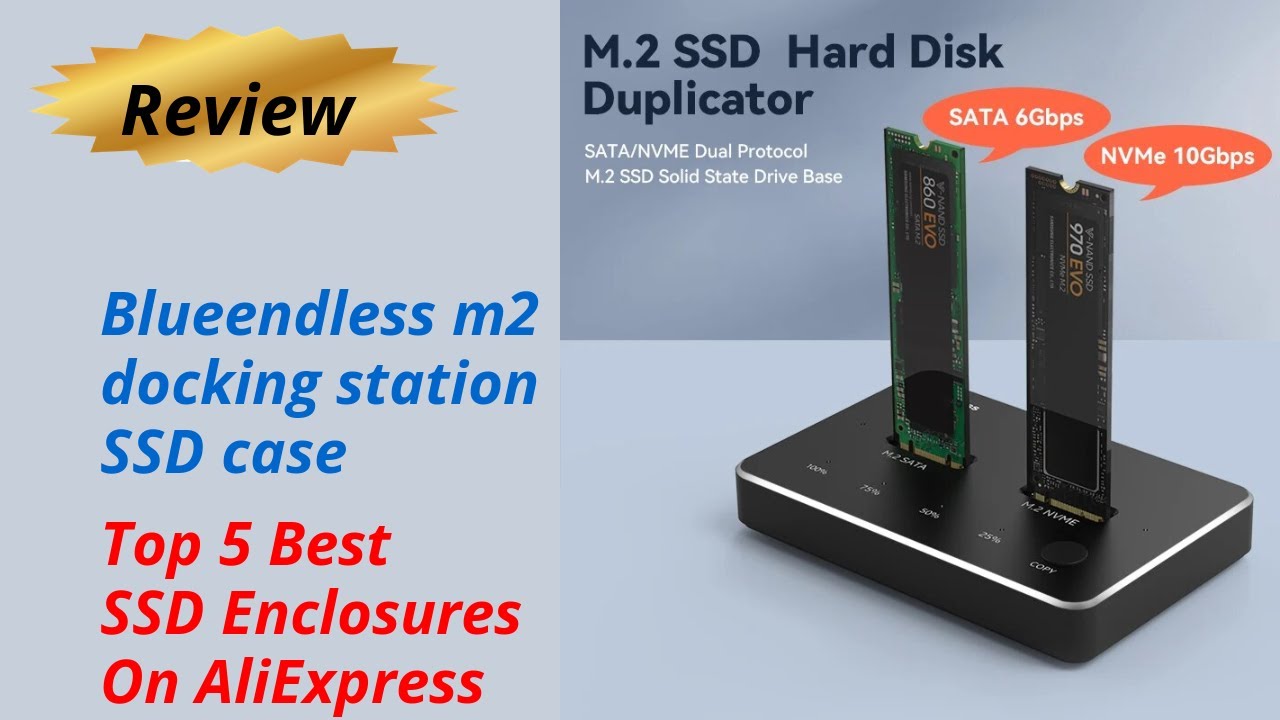 Review Blueendless m2 docking station SSD case 2024 - YouTube