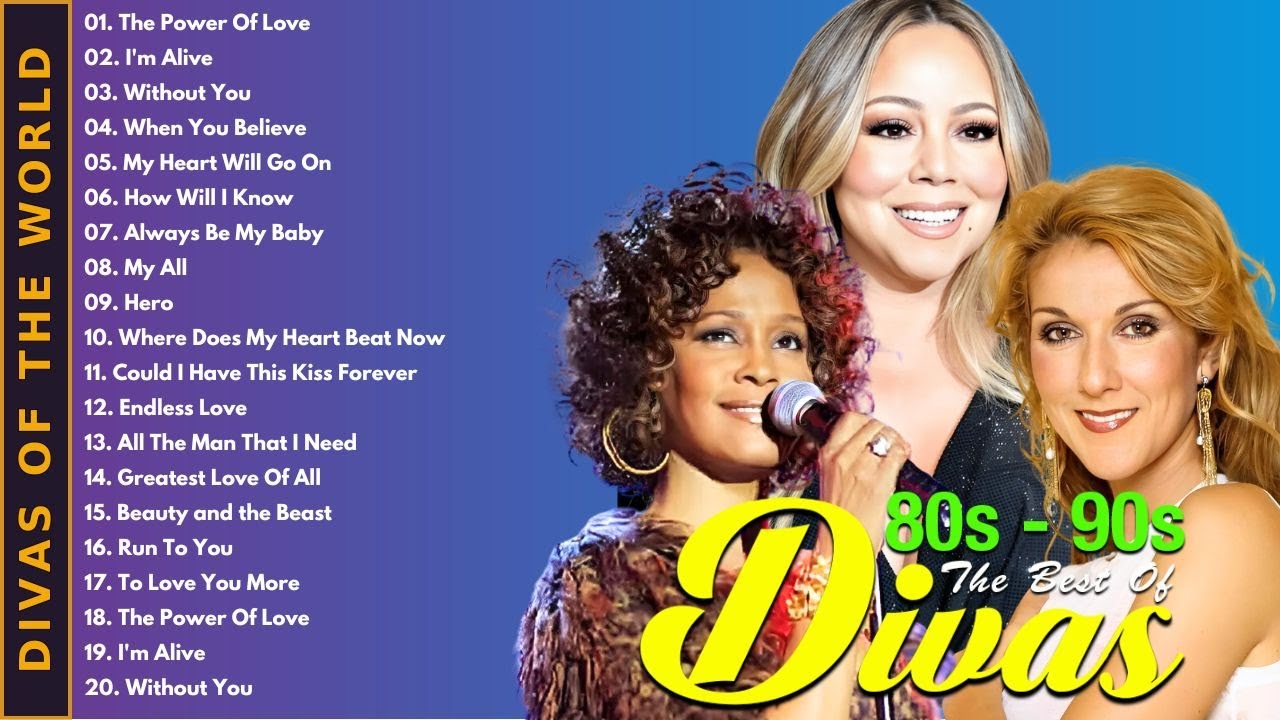 Whitney Houston, Mariah Carey, Celine Dion Greatest Hits pLaylisT🎶 Best ...