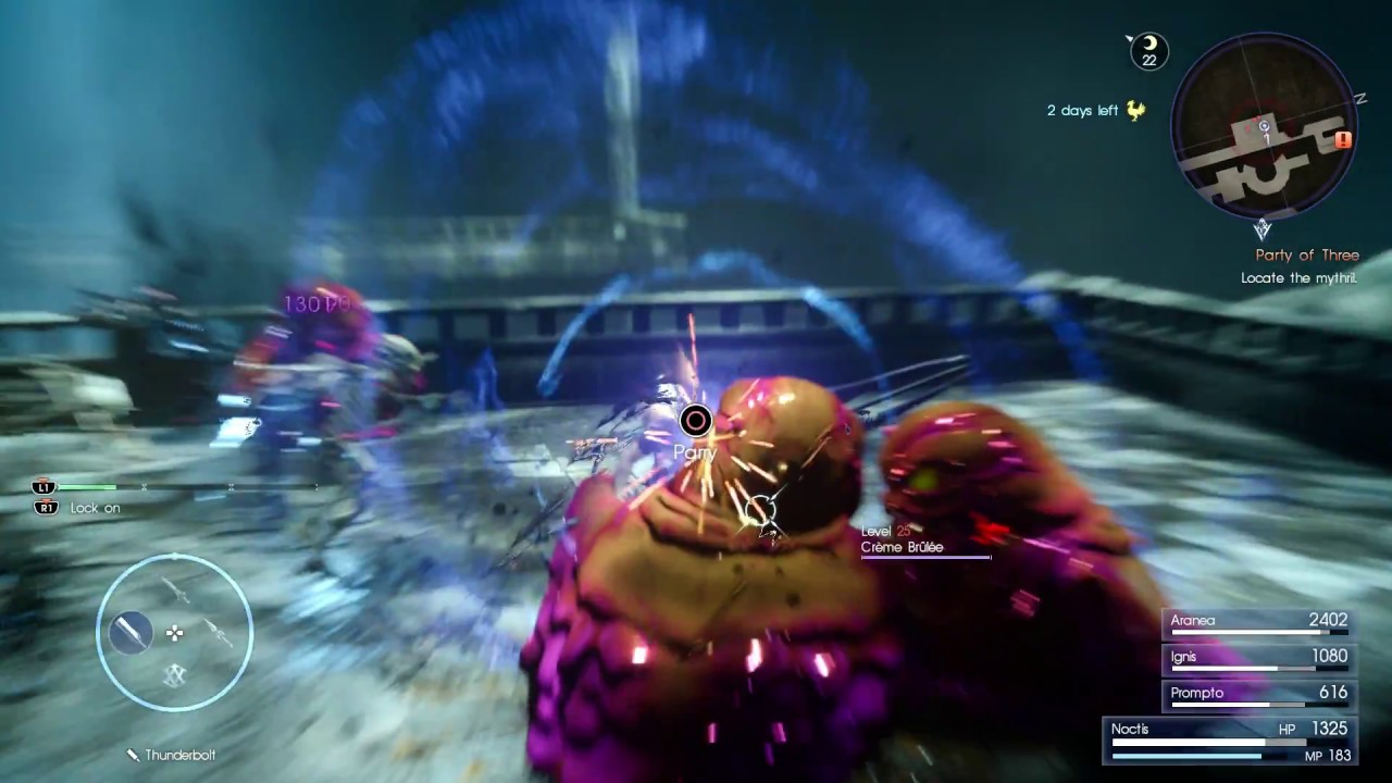 Final Fantasy XV - Party of Three Steyliff Grove Dungeon: Chrome Rusted ...