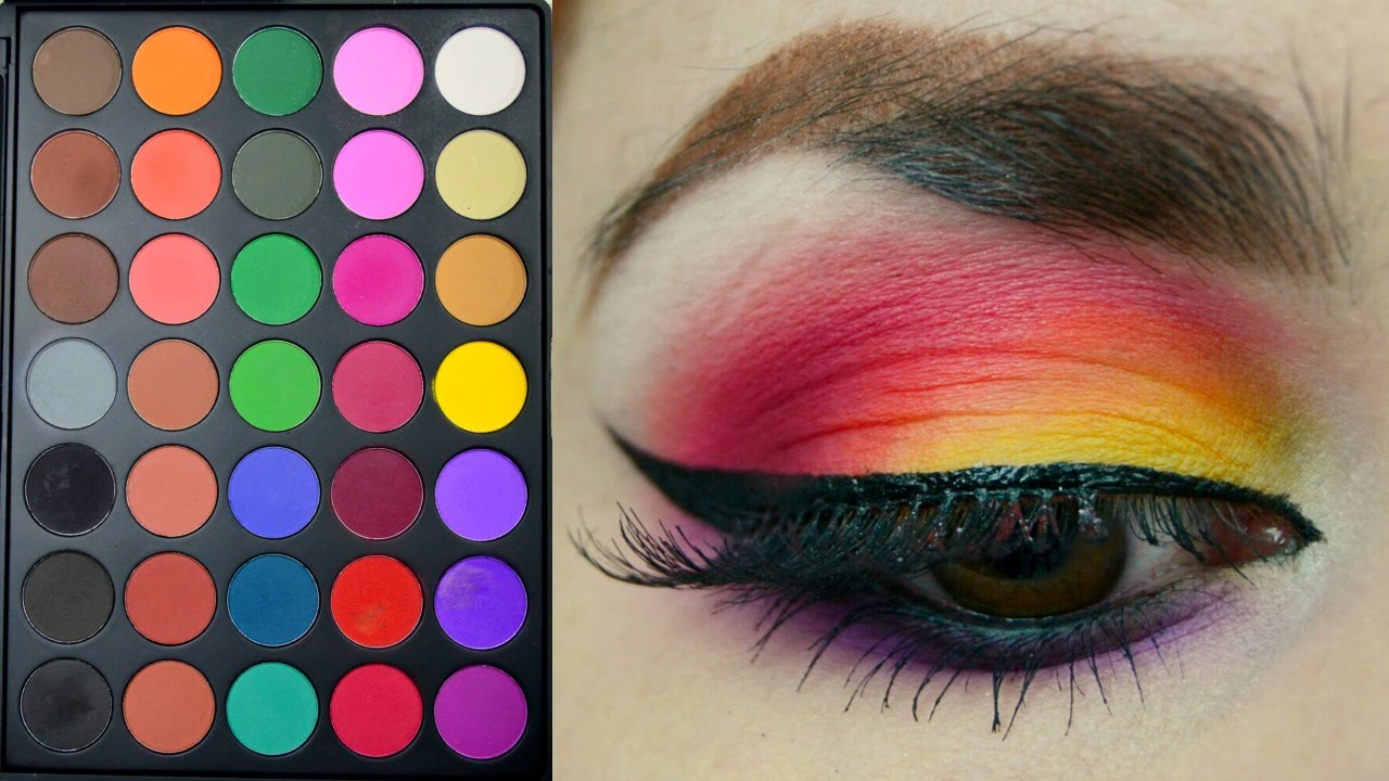 Morphe 35C Vibrant Eyeshadow Make-up Tutorial | Katie Rose - YouTube