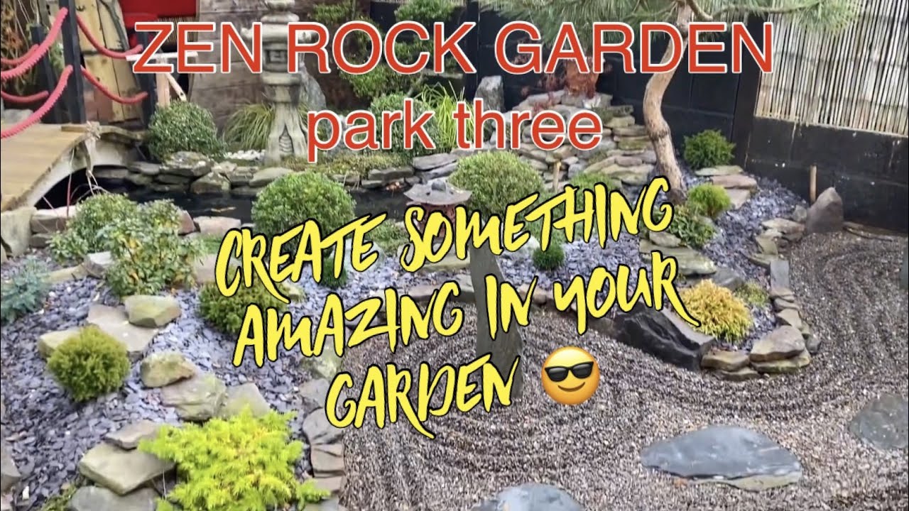 Create your own, Zen rock garden part three - YouTube