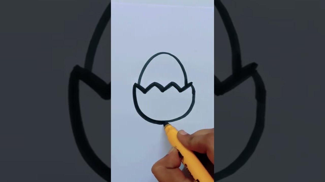 how to draw a boiled egg simple and easy#radiumkids #drawingforkids # ...
