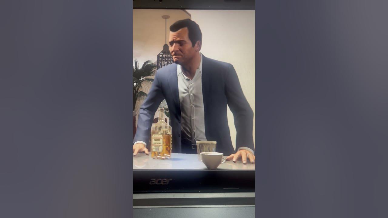 GTA 5 Michael drinking Daru alcohol 🍷 #music - YouTube