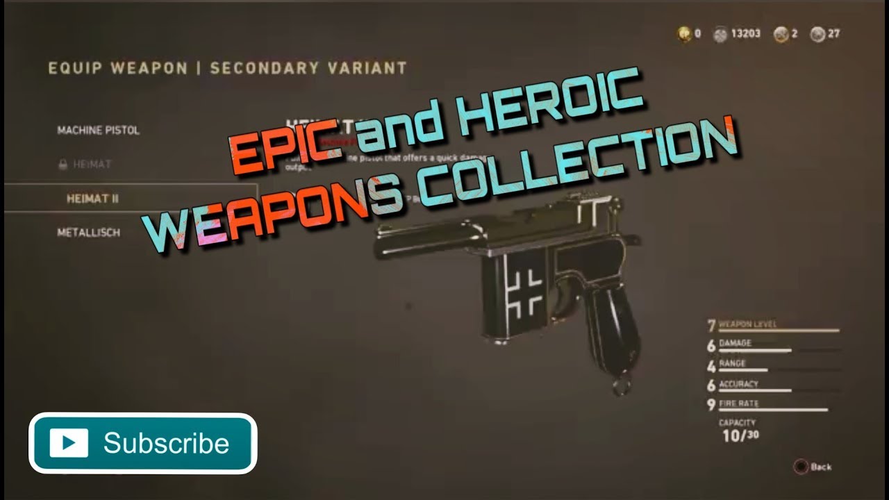 COD WW2 | EPIC and HEROIC weapons| Supply Drops| Call of Duty WWII ...