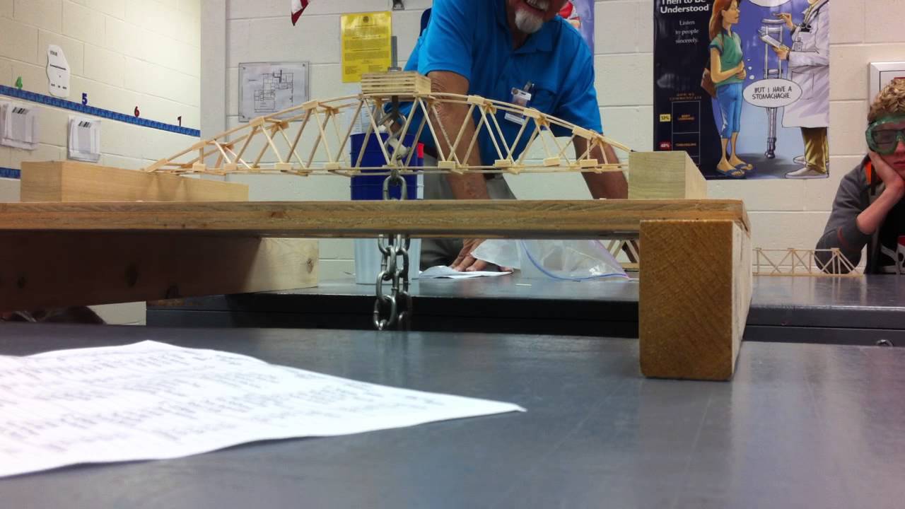 Caloosa middle school bridge test. - YouTube