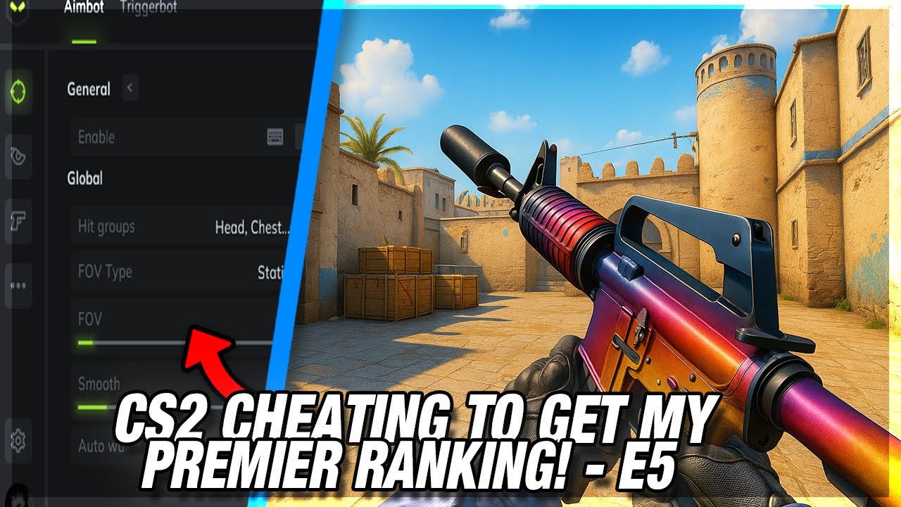 CS2 Cheating To Get My Premier Ranking! | E5 - Predator.Systems - YouTube