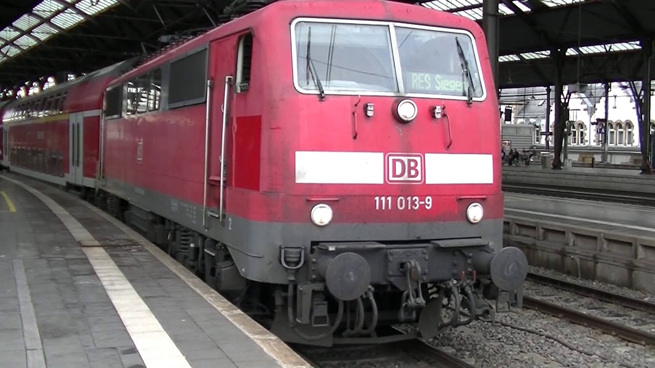 DB BR 111 013-9+DB Regio NRW (Dosto) abfahrt von Aachen Hbf - YouTube