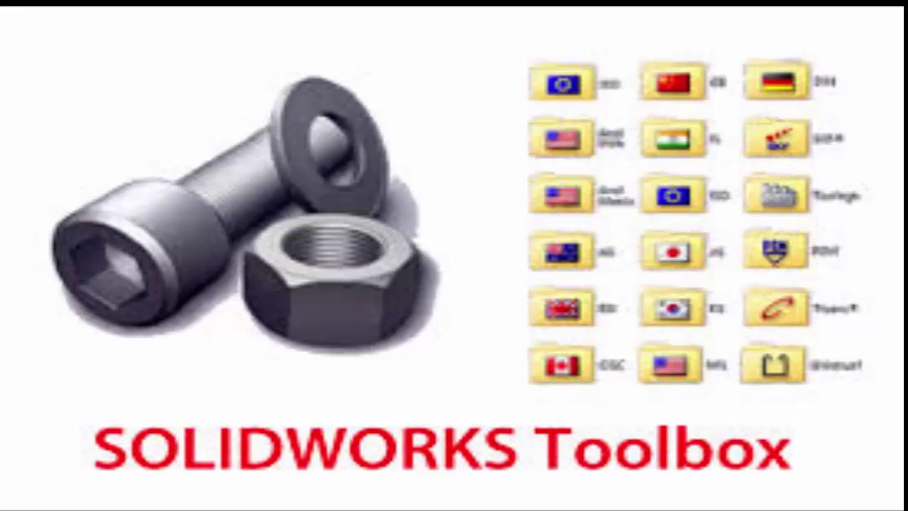 How to use solidworks toolbox and smart fastners in the assembly - YouTube
