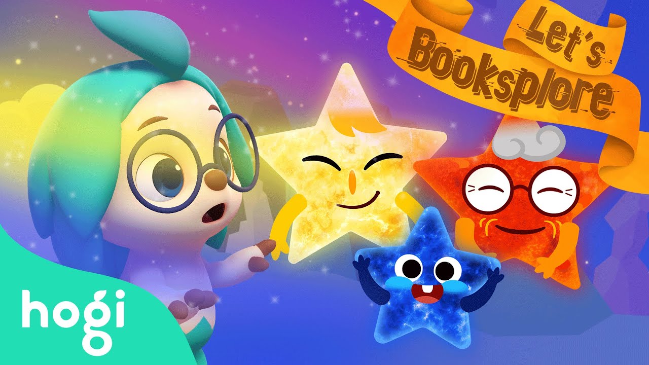 Colorful stars | Planet Exploration Song | Let's Booksplore with Hogi ...