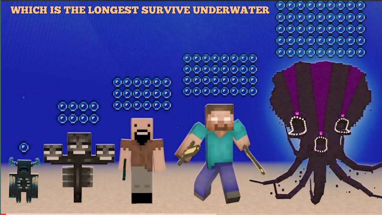 Which all bosses will last longer underwater?All Minecraft Bosses water ...