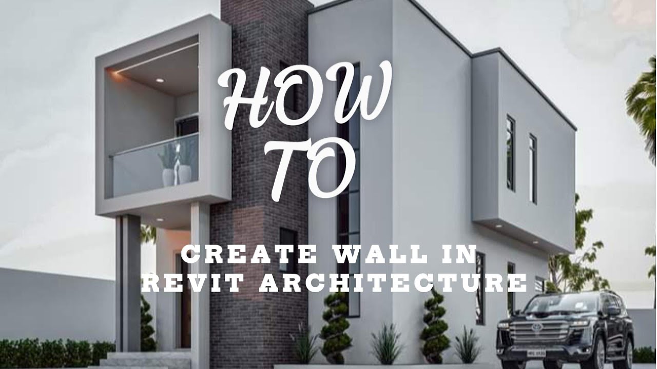 HOW TO CREATE WALL IN REVIT ARCHITECTURE - YouTube