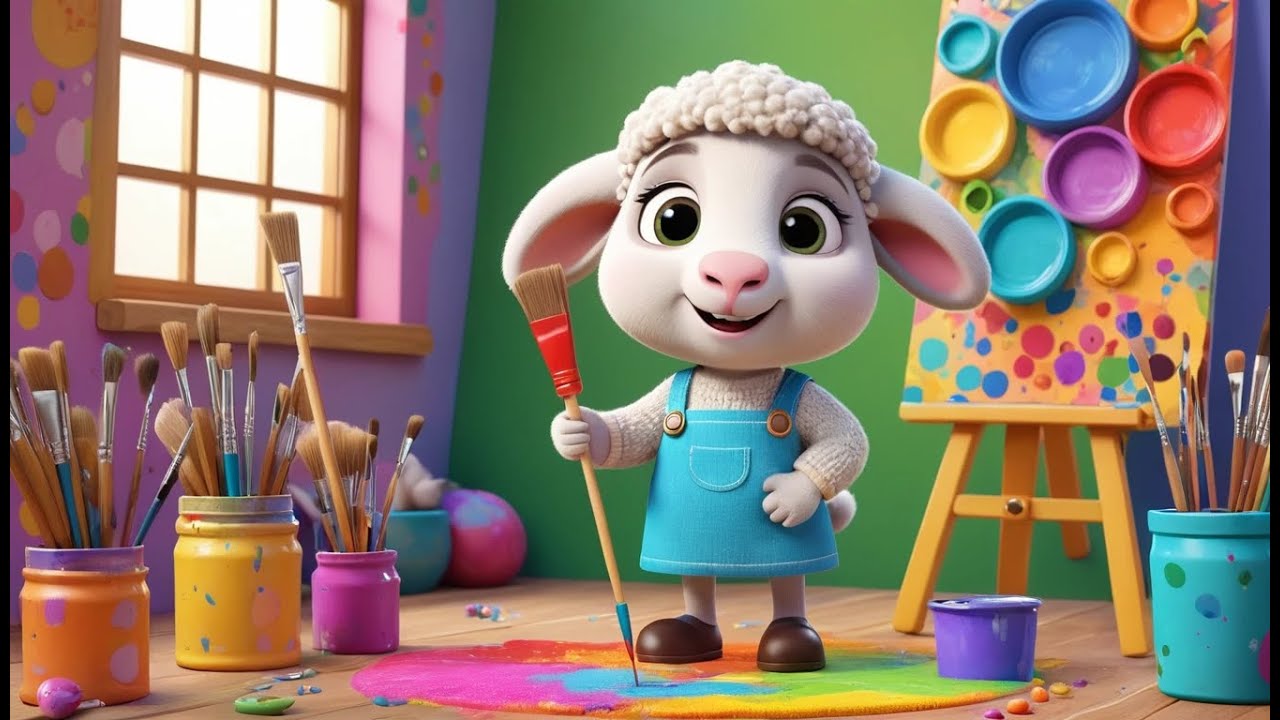 Baa Baa Colour Sheep Painting Numbers in the Sky | Fun Counting and ...