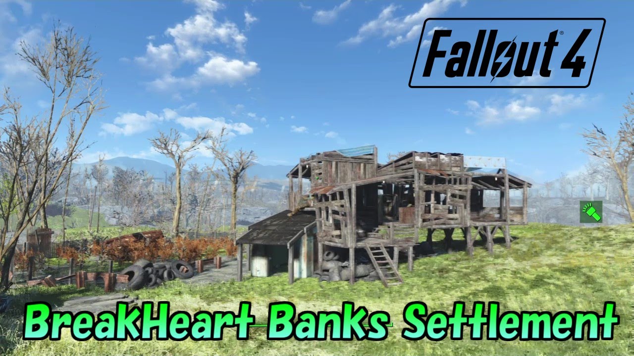 [PS4版fallout4]フォールアウト4 Mod BreakHeart Banks Settlement - YouTube