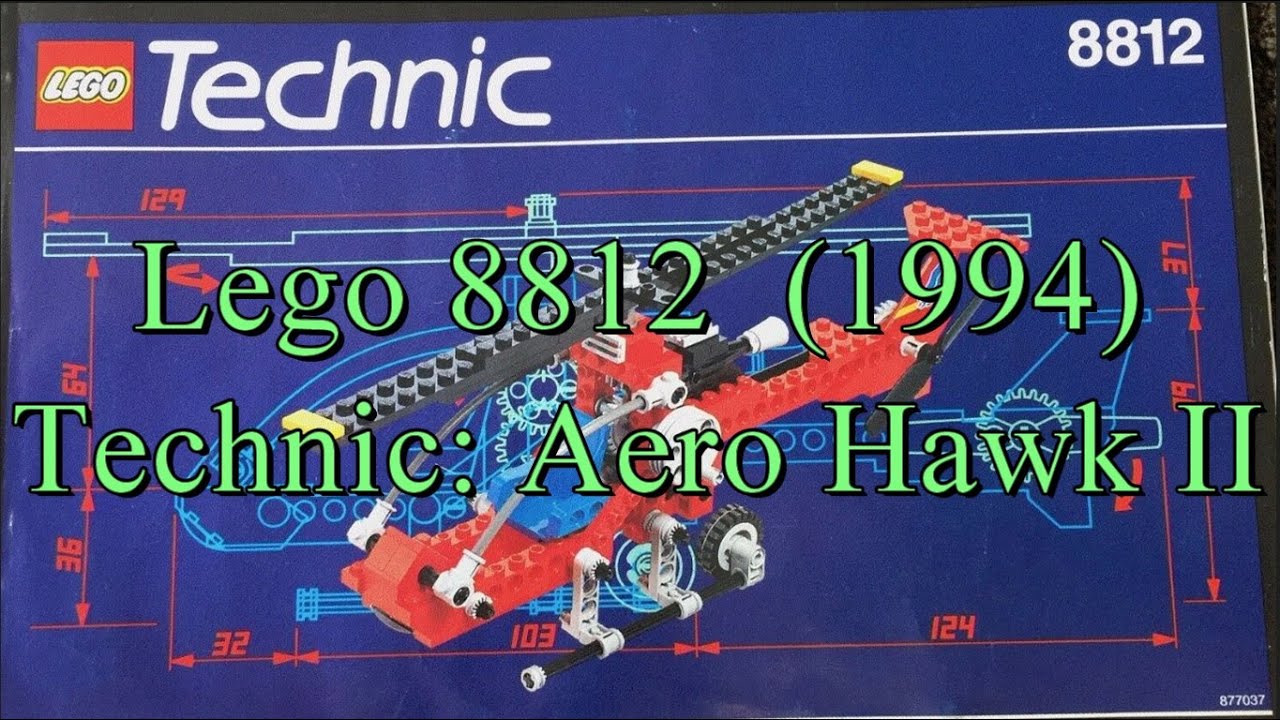 Lego 8812, Technic: Aero Hawk II (1994) - YouTube