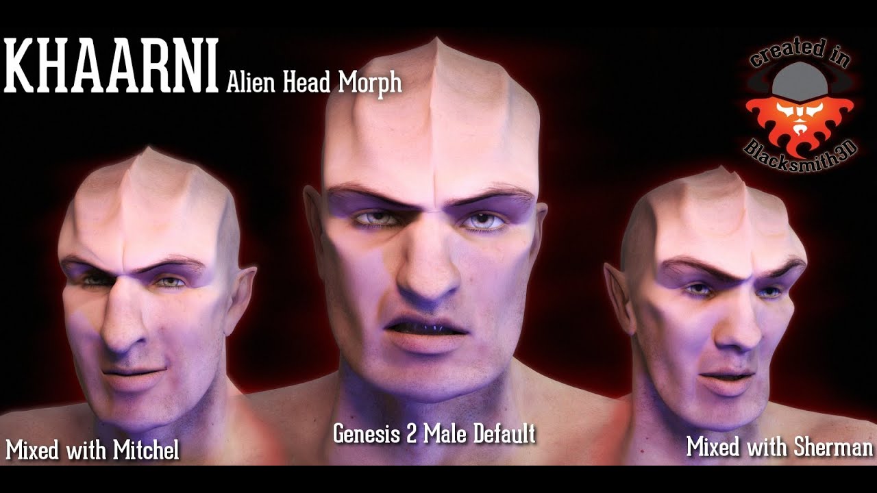 Alien Head Morph Tutorial - Created In Blacksmith3D - YouTube