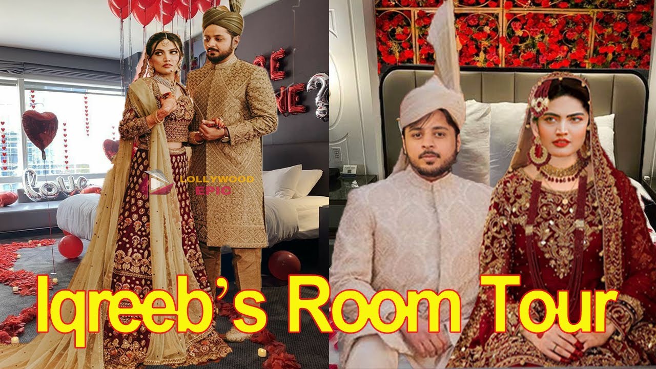 OMG 😨 Iqra kanwal First Night Room Pictures After Marrying Areeb || Iqreeb Wedding - YouTube