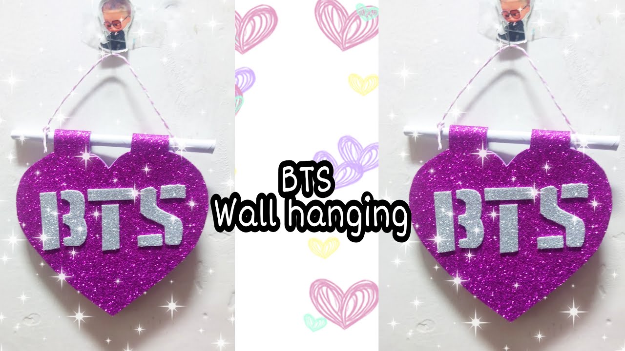 Diy BTS wall hanging | How to make BTS wall hanging| #MyBTStory # ...