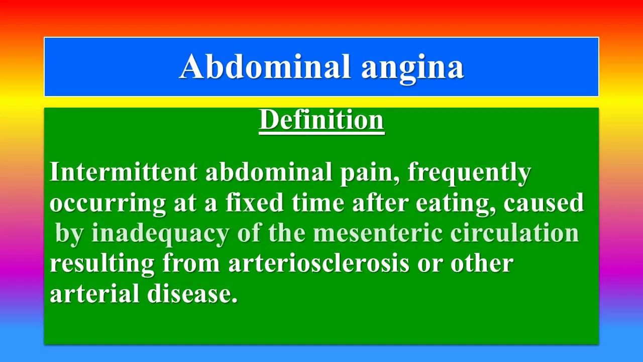 Abdominal angina - YouTube