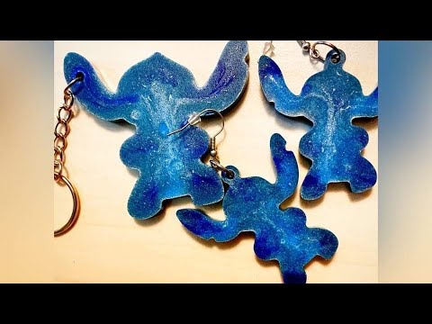 How to make a Stitch keyring and earrings/ EP. 1 - YouTube