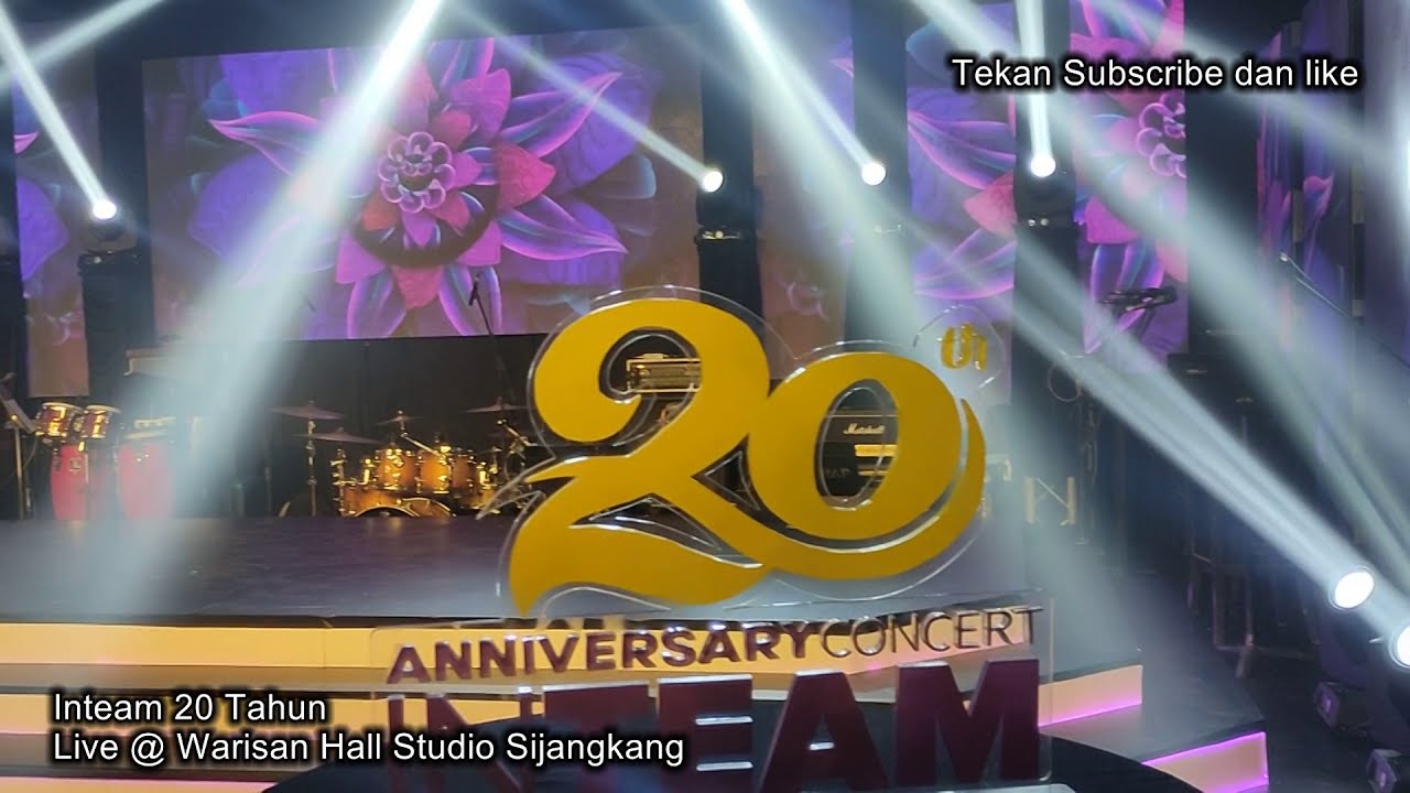 Inteam 20 tahun Live @ Warisan Hall Studio Sijangkang - YouTube