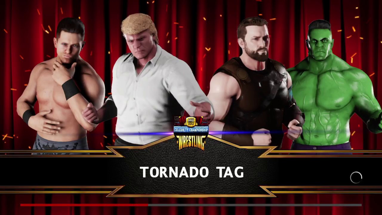 WWE 2K18 Thor,Hulk VS Donald Trump,The Miz Tornado Tag Elimination ...