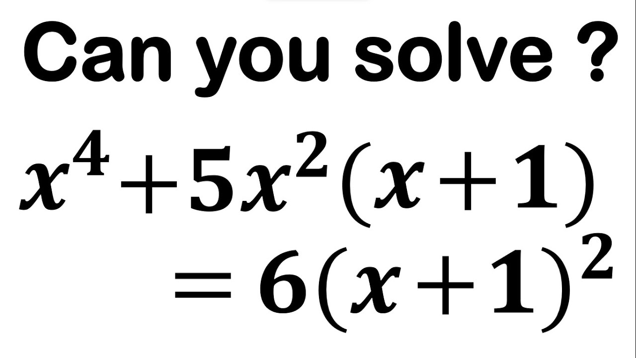 An Amazing Algebra Challenge: Two Methods, One Solution - YouTube