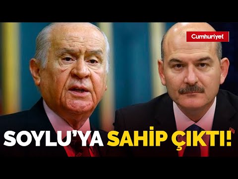 Devlet Bahçeli, Meclis kürsüsünden Süleyman Soylu'ya sahip çıktı!